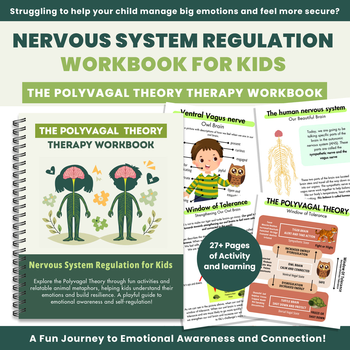 Nervous System Regulation for Kids, Emotional Regulation Skills, Polyv ...