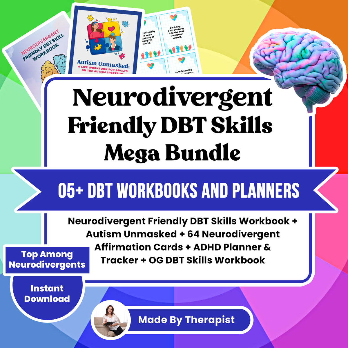 Neurodivergent Friendly DBT Skills Mega Bundle 🌟 – Healingwithgrace